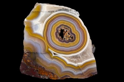 Seltener Achat/ Agate from Mexiko with Pseudomorph/ Mexico, Fundstelle ...