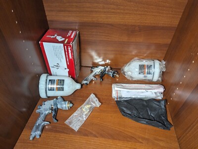 Various Husky Spray Gun Replacement Parts Lot Gravity Feed HVLP (2 ...