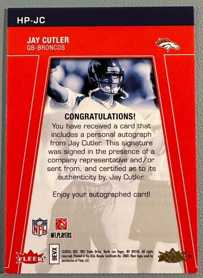 2006 Fleer Hot Prospects Endorsements Red Hot Rookie Autograph JAY ...