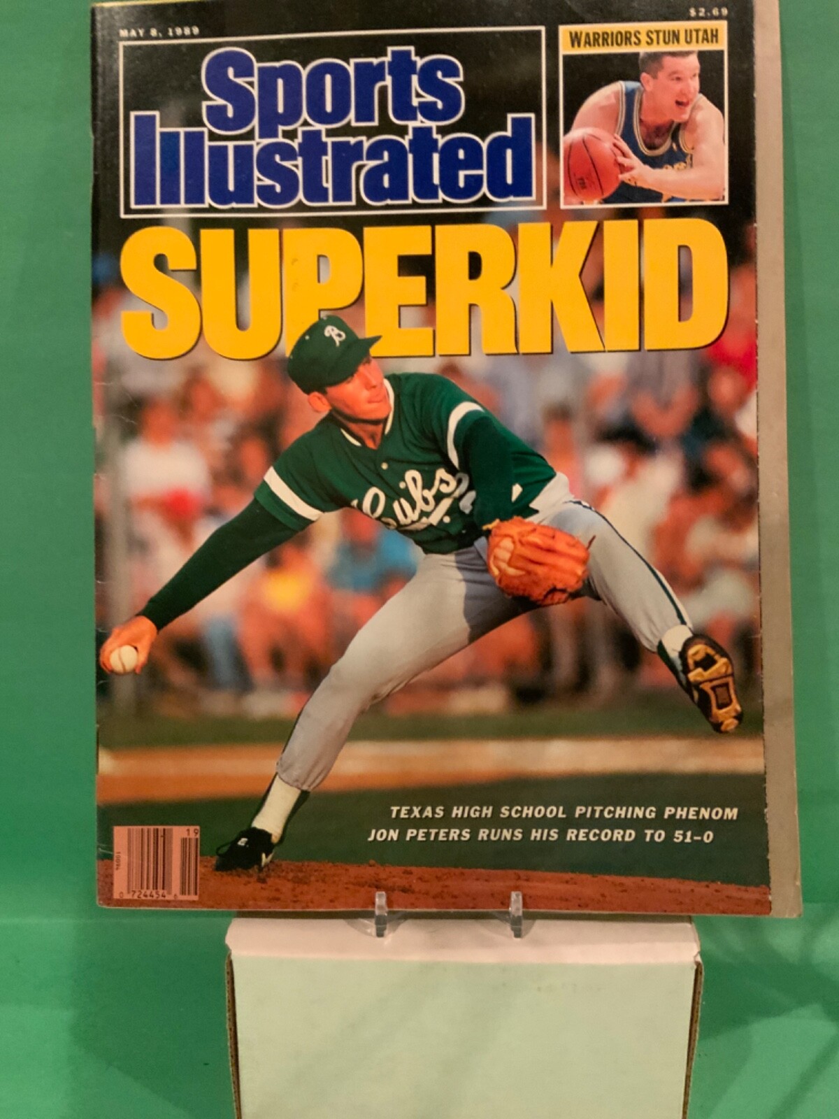 Sports Illustrated May 8, 1989 "Superkid" Jon Peters Pitching Phenom ...