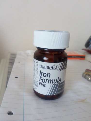 HealthAid Iron Formula Plus - 100 Vegetarian Tablets for sale online ...