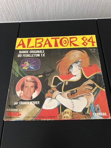 45T BO Albator 84 LP Vinyle Franck Olivier CD Carrere RAG Narcisse X4 ...