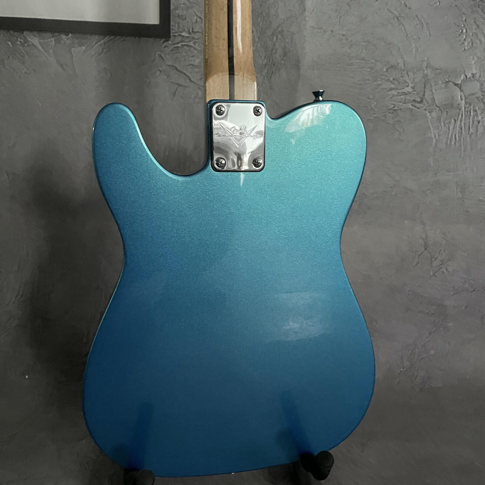 GP Custom Metallic Blue TL Electric Guitar Semi Hollow Body Maple Neck ...