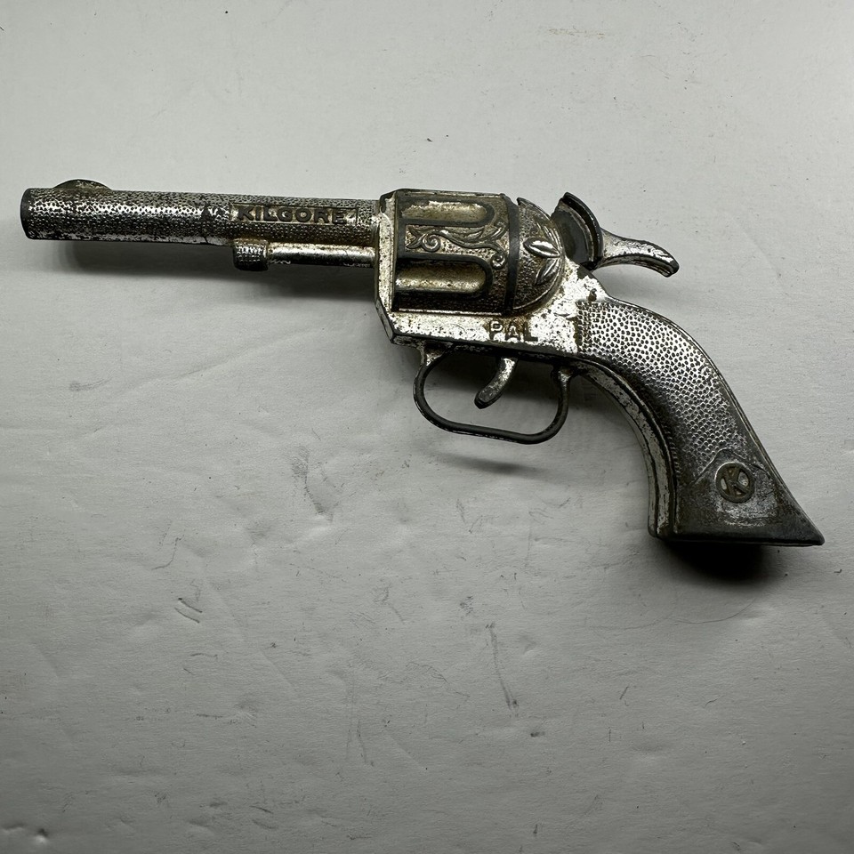 Vintage 1950’s Kilgore Silver PAL Cowboy Revolver Antique Toy Pistol ...