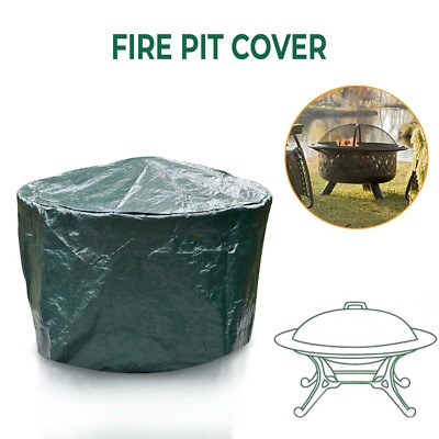 Large Fire Pit Cover Water Proof Resistant & Large Waterproof Chiminea ...