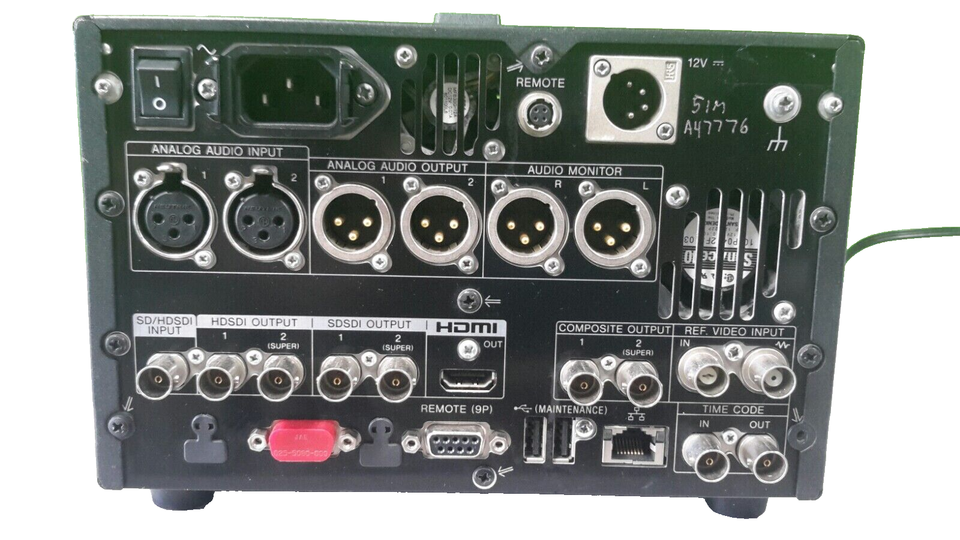 Sony PMW-1000 Compact XDCAM HD/SD SxS Memory Recording Deck | 9 Inputs ...