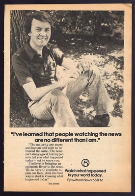 1977 WEWS TV AD ~ TED HENRY NEWS REPORTER in CLEVELAND,OHIO / 5 X 7 ...