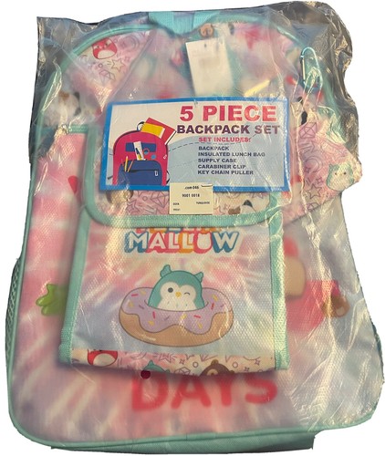 5 Piece Squishmallow Back Pack Set | eBay