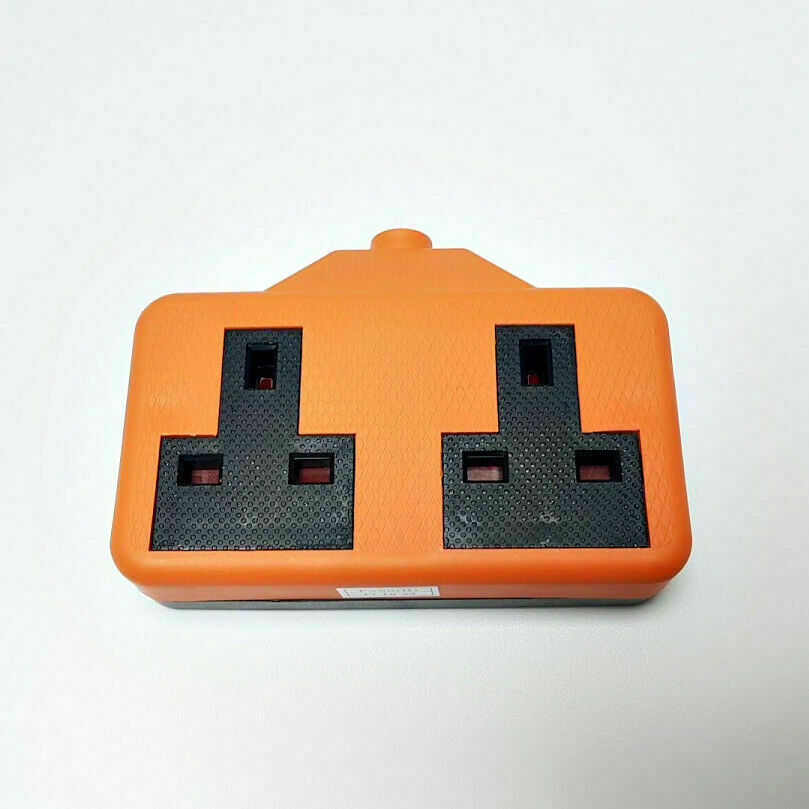 Heavy Duty High Impact Extension Trailing Socket DOUBLE Gang 13amp 4 6 ...