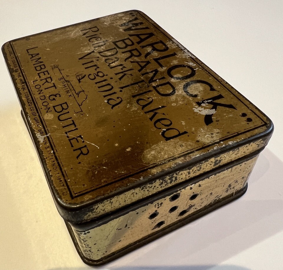 C1920s ERA “WARLOCK” BRAND RICH DARK FLAKE BY LAMBERT &BUTLER LONDON ...