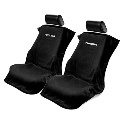 Seat Armour Black Terry Cloth Set of 2 Seat Covers w/Tundra Logo | eBay
