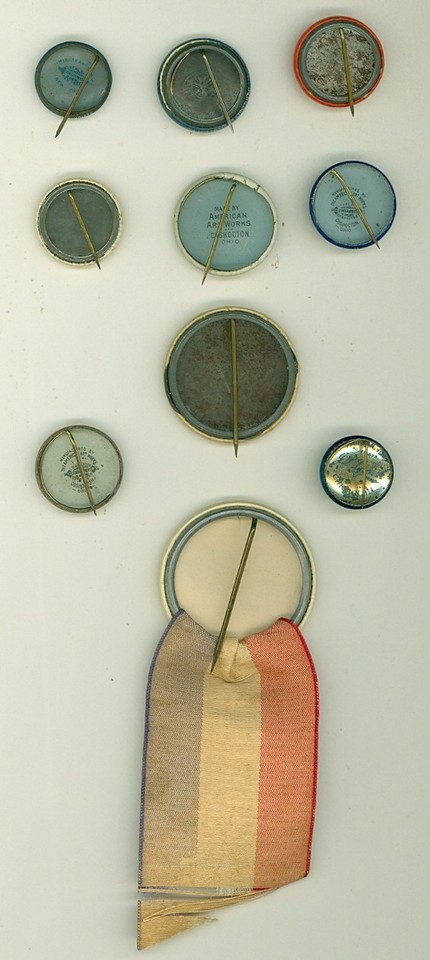 10 WWI era Homefront Propaganda Political Cause Pinback Buttons LIBERTY ...