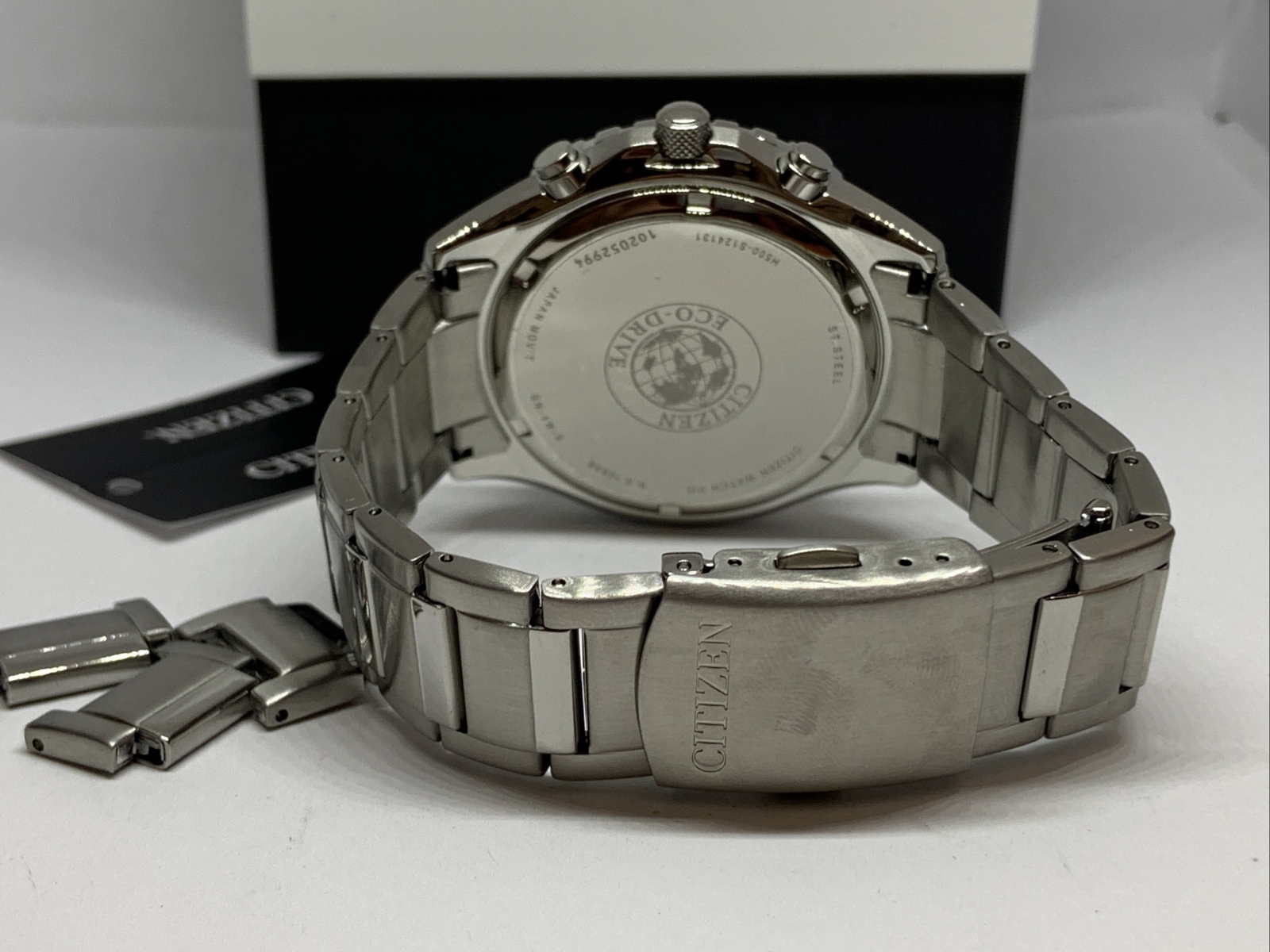 Citizen Eco-Drive AT2387-52E Men's Silver Stainless Steel Analog Dial ...