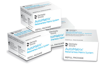 AutoMatrix Retainerless Matrix System Pack 72 Matrix Bands by DENTSPLY ...