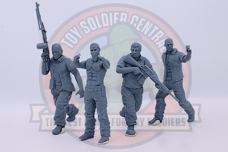 Gangster Toy Soldiers - Modern Street Criminals - 54mm - Thug Army Men ...