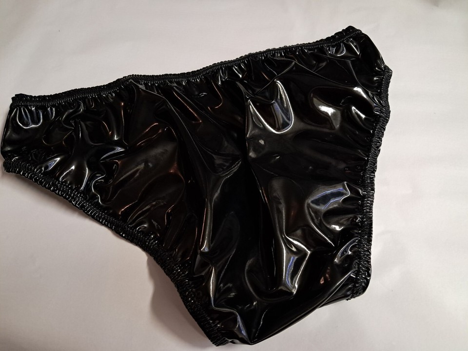 Handmade Men Black PVC s m l or xl Custom swimsuits BRIEF SHOWN ...