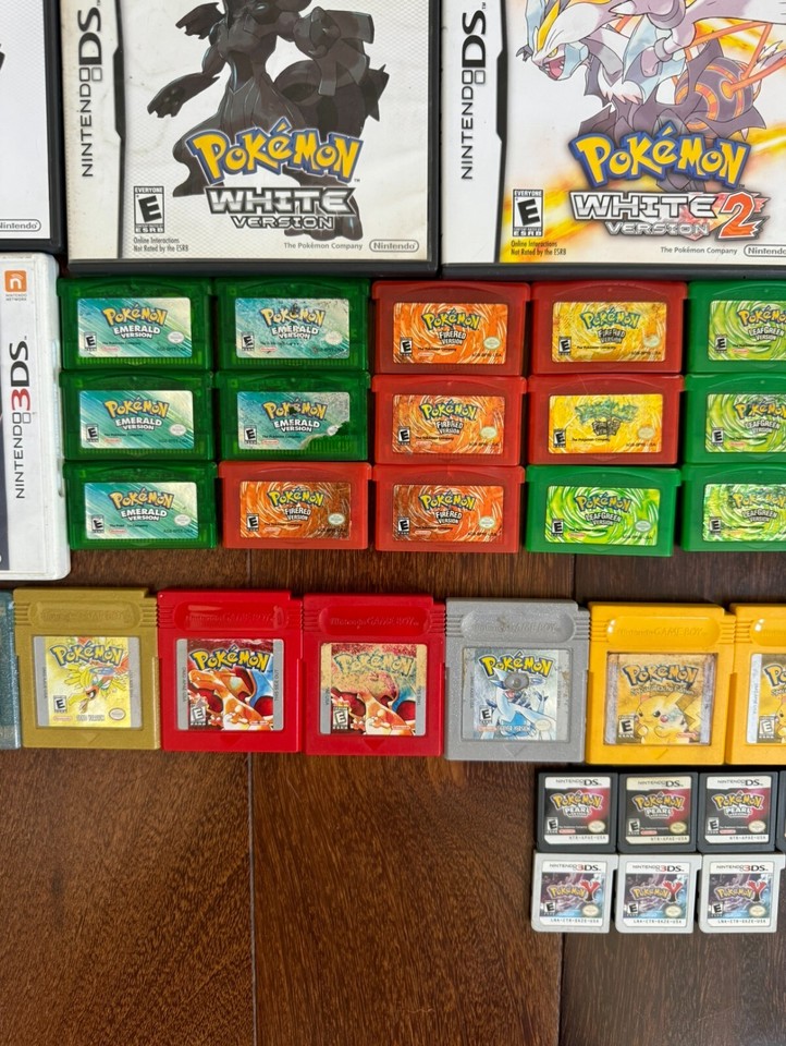 Authentic Pokemon Video Game Collection for GBA Nintendo DS/3DS *Pick ...