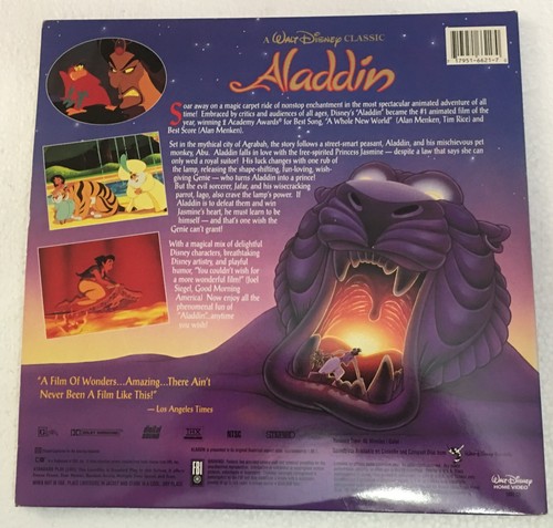 Walt Disney Aladdin CAV Laserdisc Set | eBay