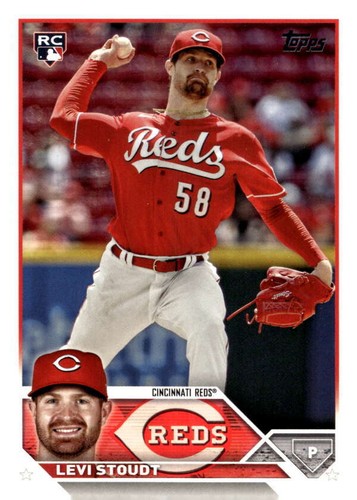 LEVI STOUDT RC 2023 Topps Update Series #US149 ROOKIE MLB Reds ID:96387 ...