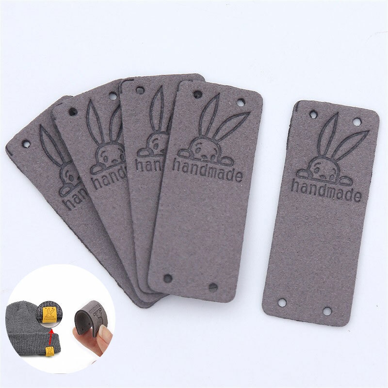 20Pcs Handmade Label Cartoon Cute Rabbit Labels For Clothes Hand Made T ...
