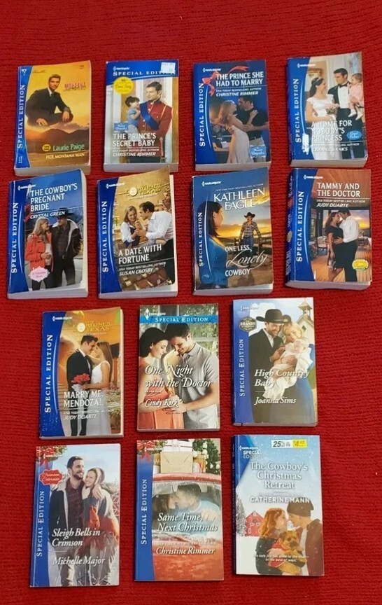 Lot of 14 paperback HARLEQUIN SPECIAL EDITION ROMANCE books. Dated ...