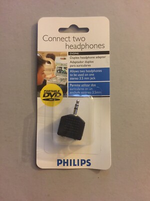 Philips Stereo Mini 3.5 mm Headphone Jack Divider Splitter New Free ...