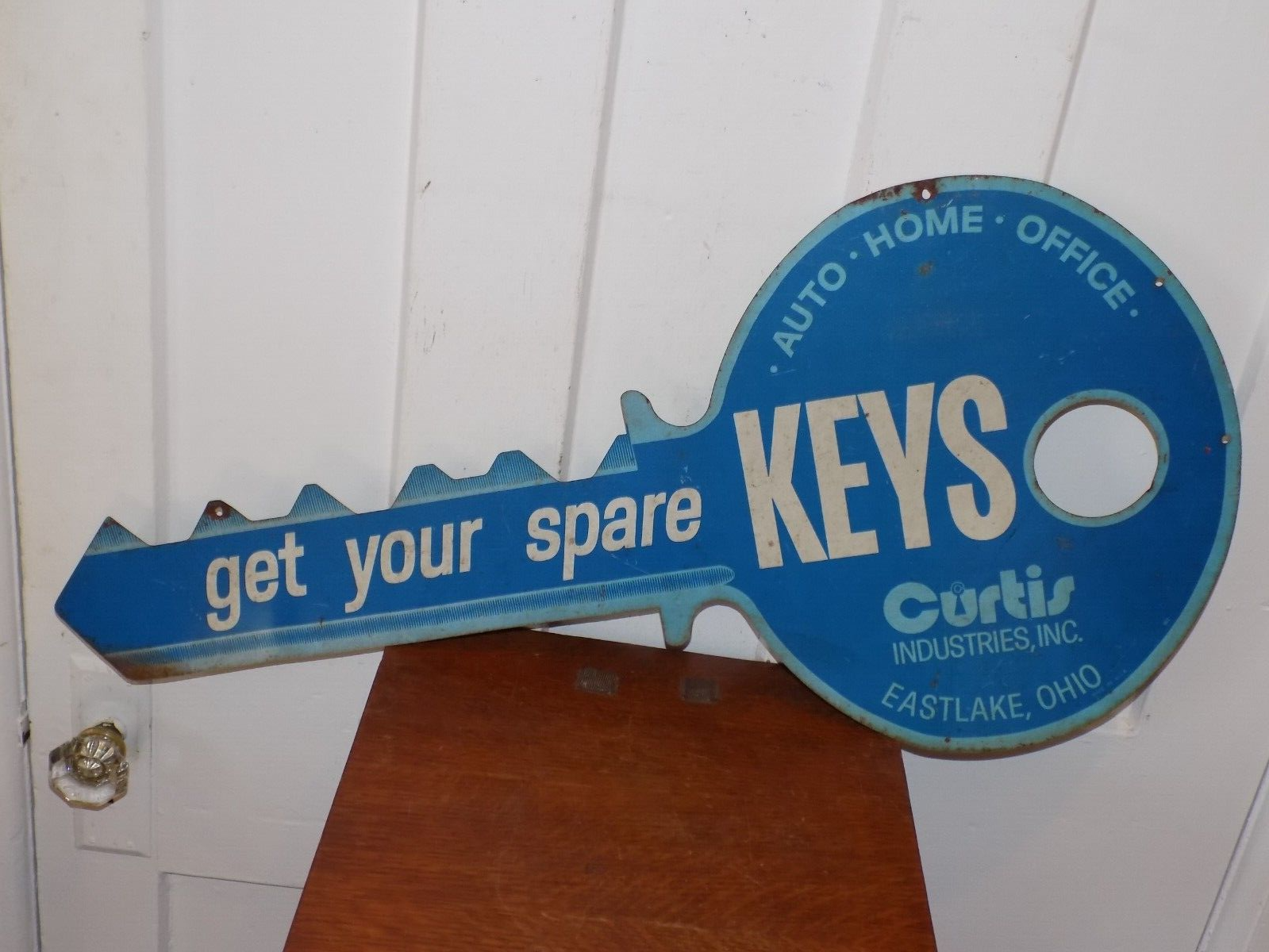 Vintage Curtis Keys Double Sided Metal Sign | eBay