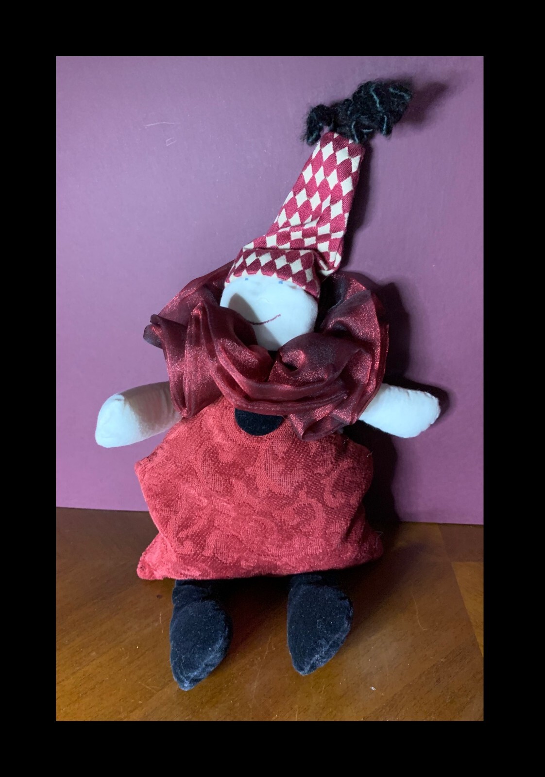 2003 WOOF & POOF CLOWN/JESTER PLUSH/STUFFED DOLL WITH BUTTON ON BACK ...