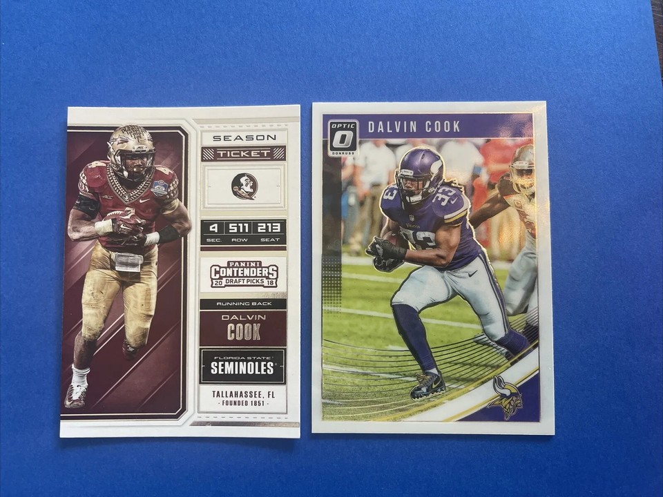 Dalvin Cook 2018 Panini Contenders Draft Picks - Season Ticket Draft ...
