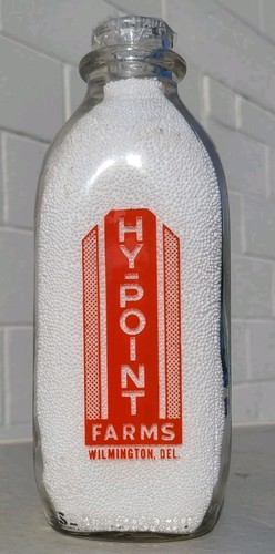 HY POINT FARM DAIRY WILMINGTON DELAWARE MILK BOTTLE | eBay