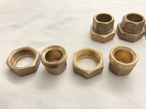 Cast Brass 3/4" Copper to Copper Union. New Old Stock 5 pcs. | eBay