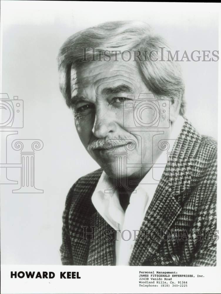Press Photo Actor Howard Keel of "Dallas" - kfp15138 | eBay