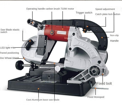 220V 710W Portable 45 Degree Angle Cutting Machine Tube Steel Cutting ...