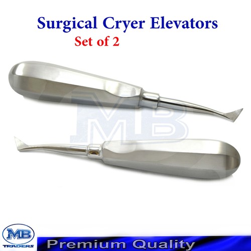Dental Tooth Extraction Cryer Elevators Left & Right Surgical Root ...