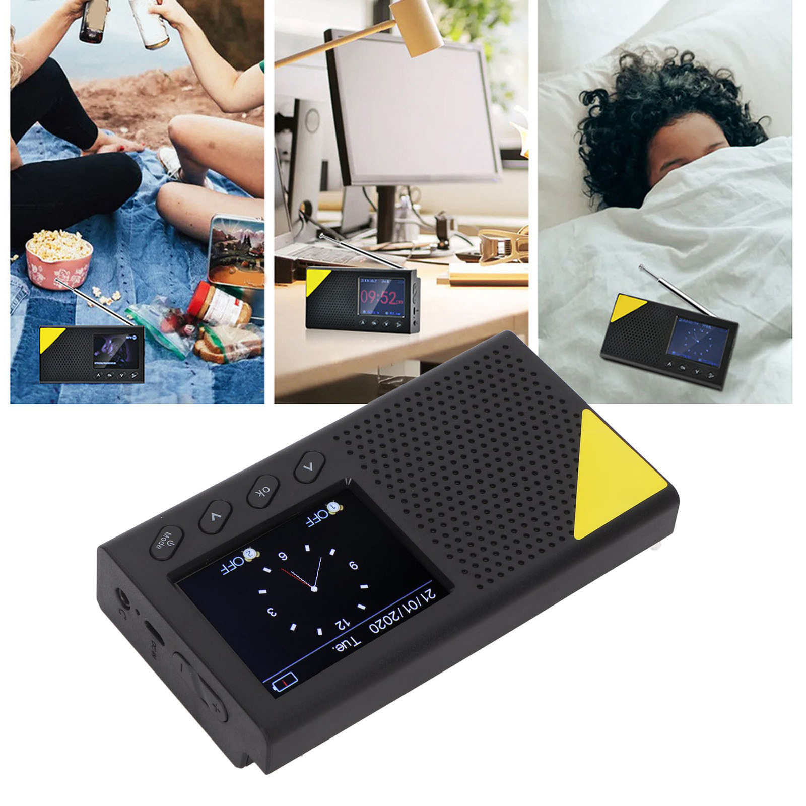 DAB & FM Radio Battery Powered Portable DAB Radios Wireless Digital ...