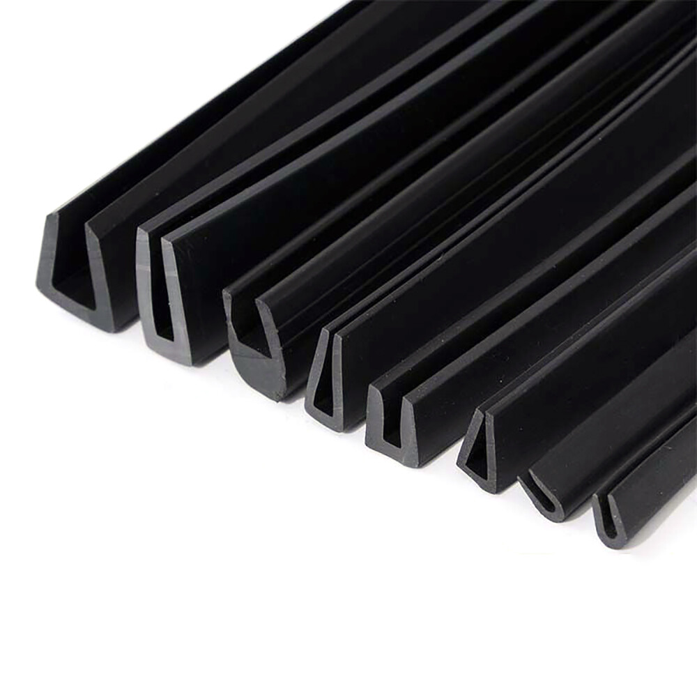 0.5mm-41mm Rubber U Shape Guard Edging Trim Seal Strip Door Table Edge ...