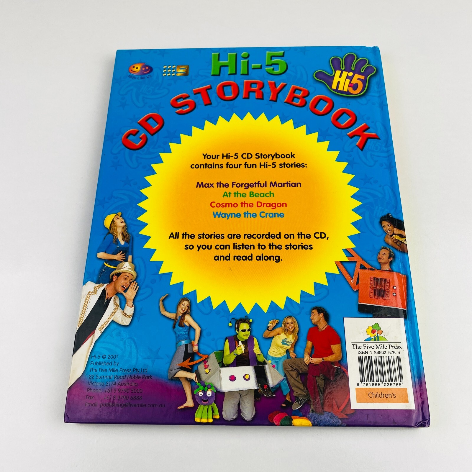 Hi-5 CD Storybook - 4 Stories on Audio CD - 2001 Hardcover Rare | eBay ...
