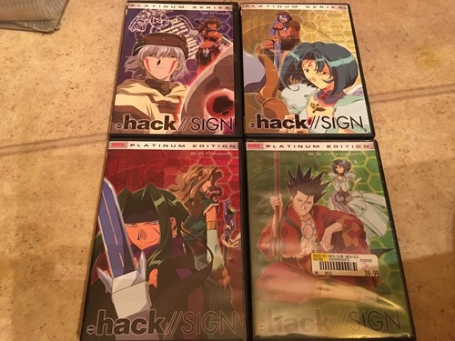 HACK/SIGN, DVD, EPISODES 1-18, 4-DISC SET, GREAT SHAPE, 4TH CASE IS NEW ...
