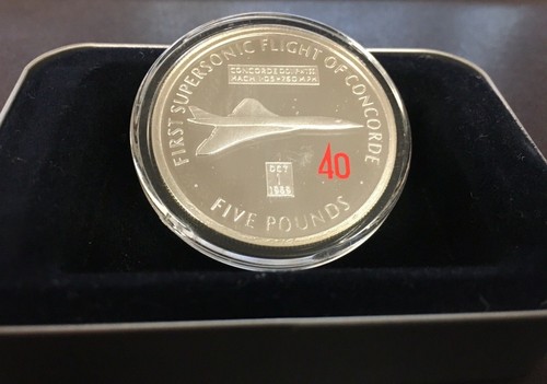 2009 £5 Coin Gibraltar 'Concorde's First Supersonic Flight' | eBay UK
