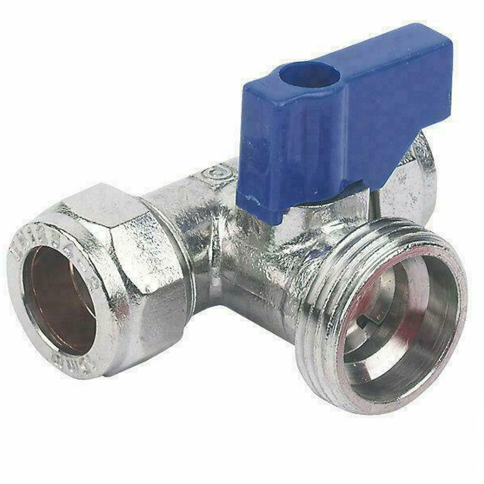 Compression Tap Washing Machine Dishwasher 180° Degree T-Piece Valve 3/ ...