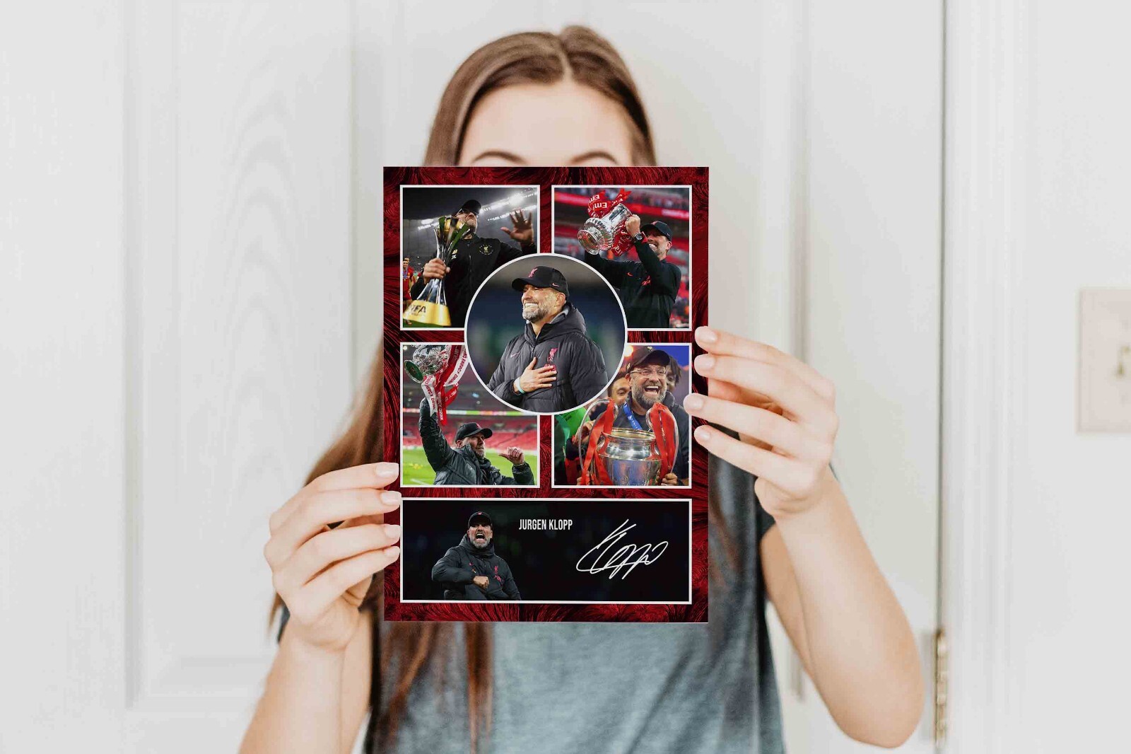 Jurgen Klopp LIVERPOOL Signed Pre-Print Autograph A4 Montage PHOTO Gift ...