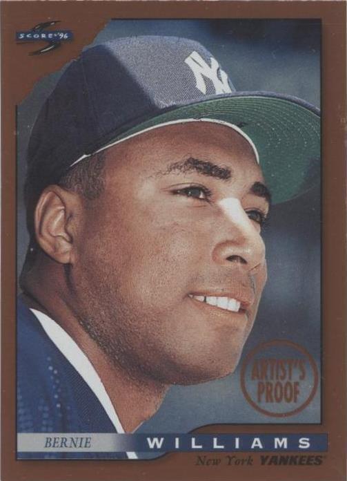1996 Score - Bernie Williams #68 Dugout Collection Series 2 Artist's ...