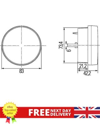 Daytime Running Light - HELLA 2BE 980 690-101 OE 2 053 965 | eBay