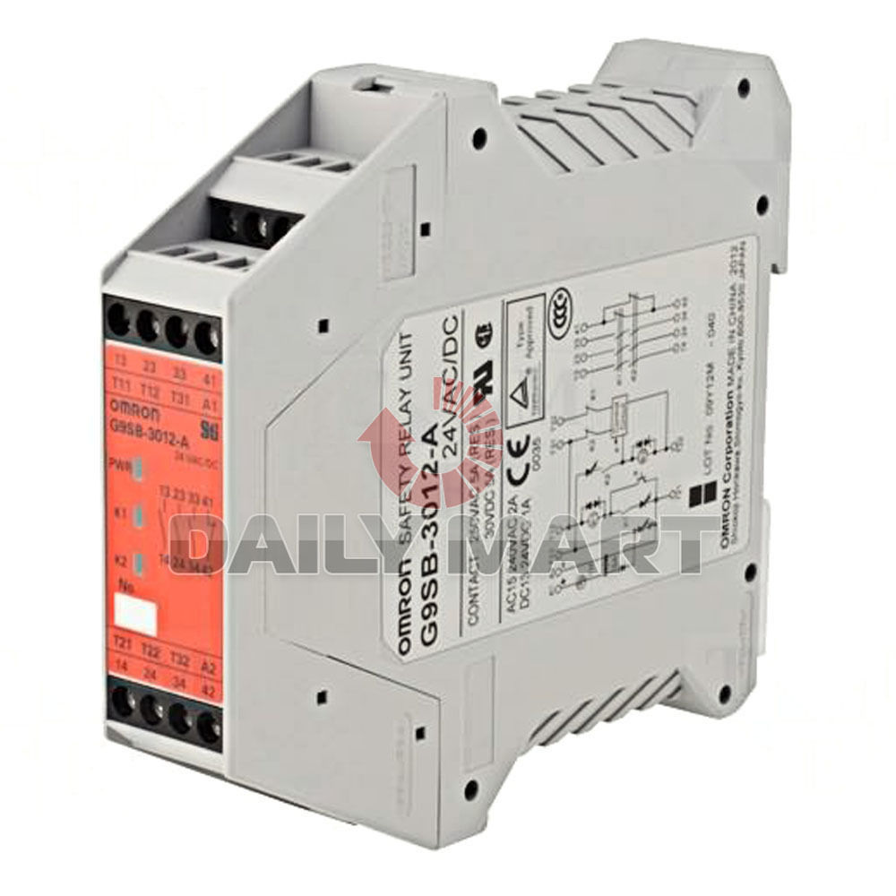 OMRON G9SB-3012-A SAFETY RELAY UNIT PLC MODULE 24VAC 24VDC DIN NEW | eBay