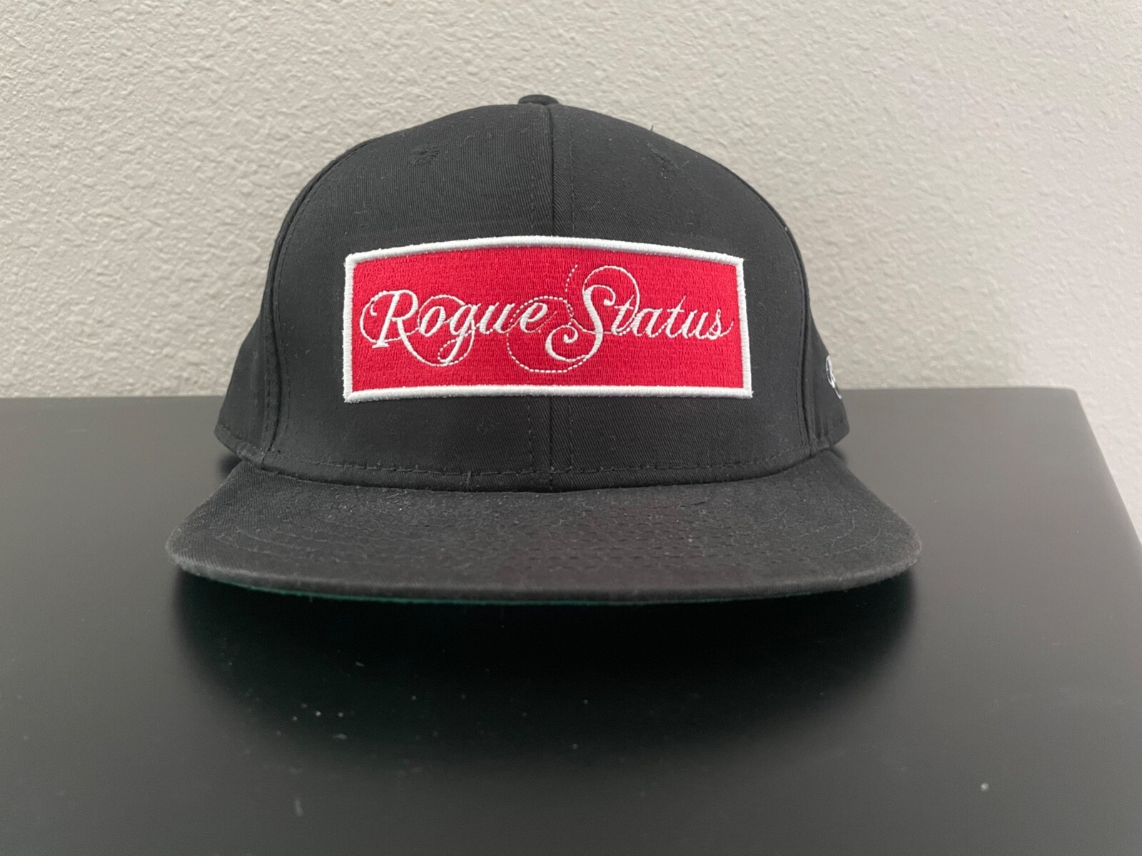 Rogue Status Script Box Logo Snapback Hat Moneyshot Logo SUPER RARE! 7 ...