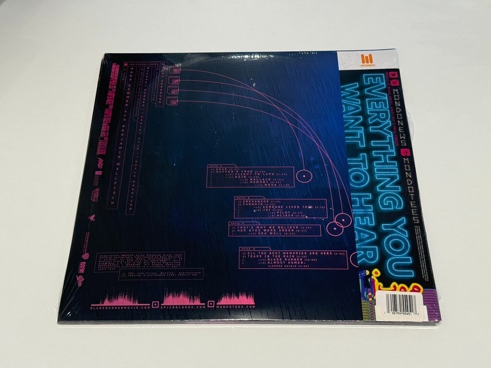 Blade Runner 2049 OST Mondo Exclusive LP Vinyl - Pink and Teal Colored ...
