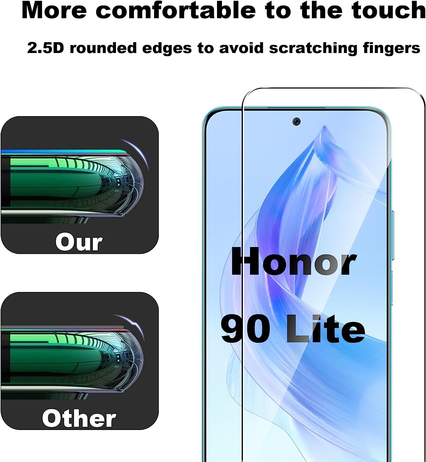 For Honor 90 Lite / 5G Screen Protector Tempered Glass | eBay UK