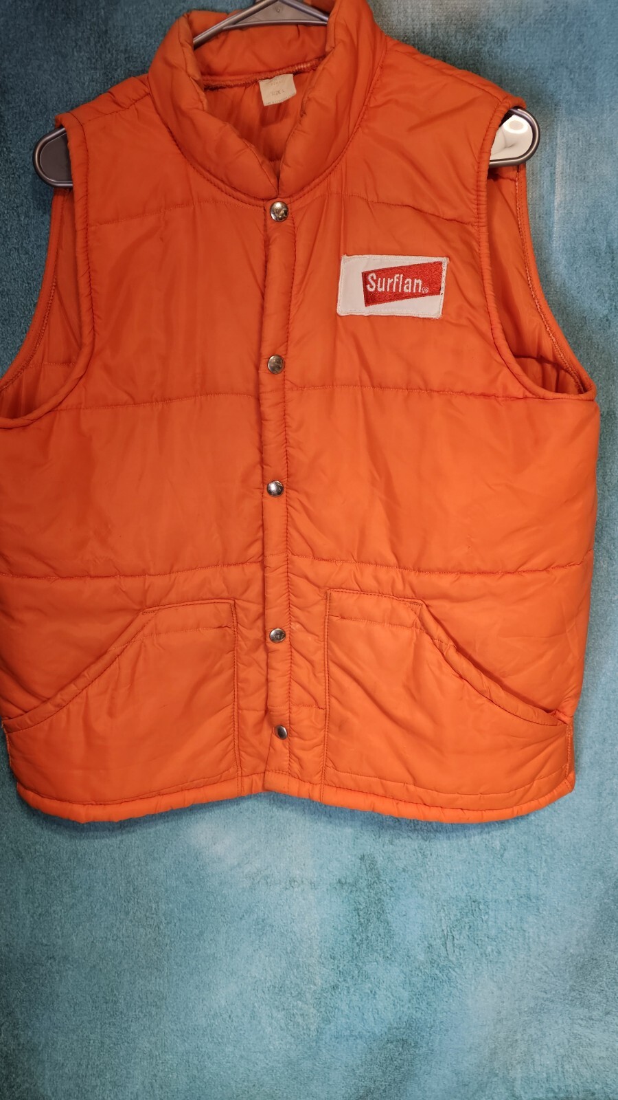 Vintage Surflan Chemicals Advertising Blaze Orange Vest, Men's Large | eBay