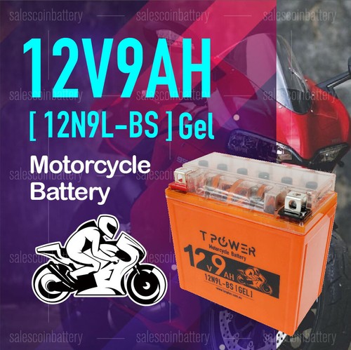 12N9L-BS Gel 12V 9AH Motorcycle Battery Dirt Bike ATV Quad Scooter ...