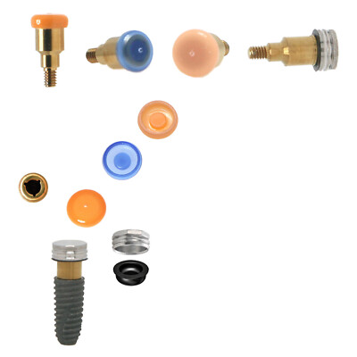 US Overdenture Implant Locator Abutment Retention Cap Inserts Set For ...